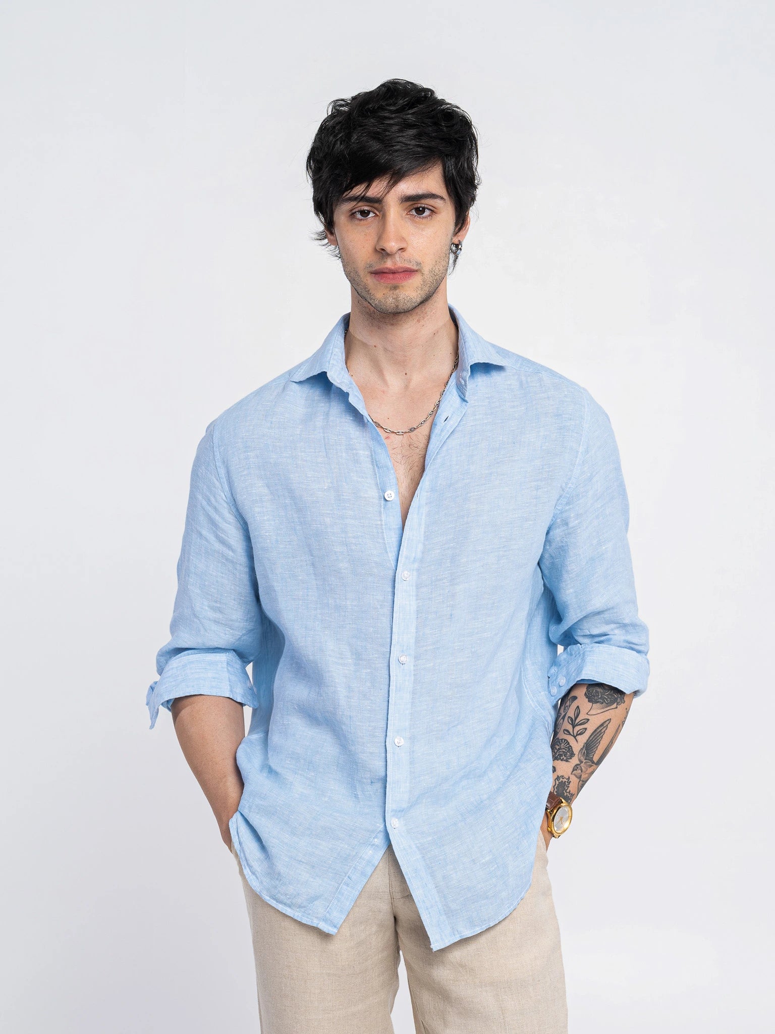 Sky Irish Linen Shirt – Stan Edition