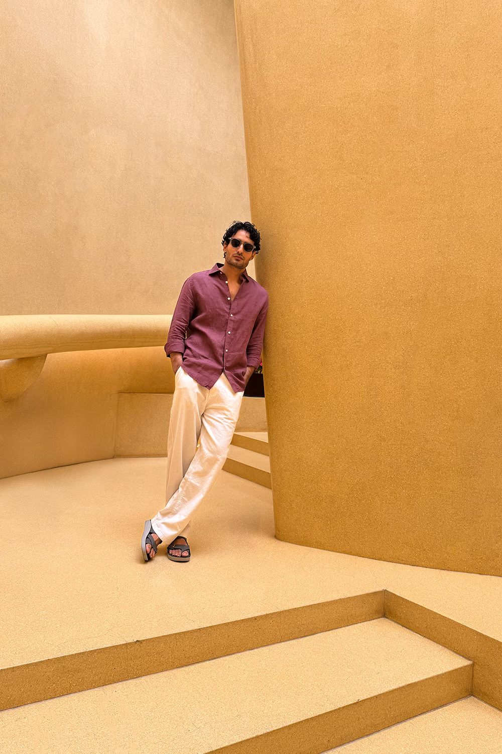 Plum Irish Linen Shirt – Stan Edition